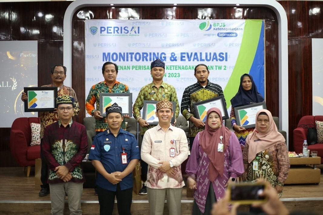 Monitoring dan Evaluasi Triwulan Ke-2 Agen Perisai BPJS Ketenagakerjaan Cabang Tanah Laut ...